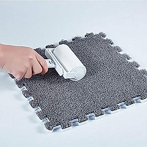 ALGFree Soft Foam Play Mats, Suede Interlocking Tiles Non-Slip Splice Protective Flooring Mats Childrens Room Crawling Mat， 30x30x1cm，Free Splicing (Color : E, Size : 20pcs)