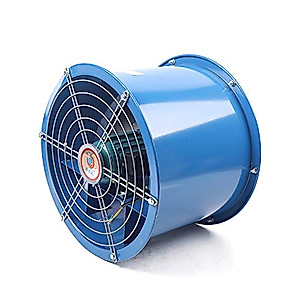 DNYSYSJ Industrial Direct Drive Barrel Fan 10'' 1420r/min High Velocity Barrel Fan Heavy Duty Rolled Steel Housing Water Proof Switch