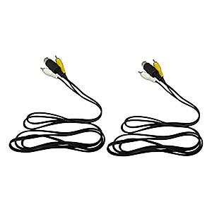 NGHTMRE 2pcs Premium Quality Replacement RCA AV Cable for Sega Genesis & Sega Master System