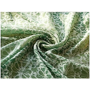 XMTXZYM 5 Meter Chiffon Fabric Tassel Jacquard Cloth Women's Dress Sewing Fabric