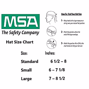 MSA 460389 Skullgard Full-Brim Hard Hat with Staz-on Pinlock Suspension, Lamp Bracket and Cord Holder | Non-slotted Cap, Made of Phenolic Resin, Radiant Heat Loads up to 350F - Standard Size in Tan