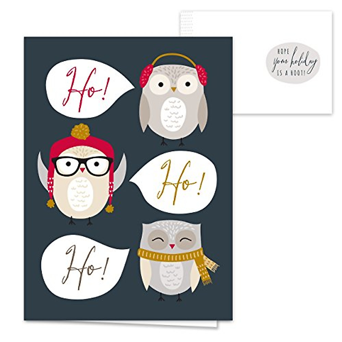 Woodland Animals Holiday Card Pack / 36 Cards And Envelopes Set / 6 Cards Of Each Winter Design/Cheerful Verses Inside/Christmas Greeting Card Set