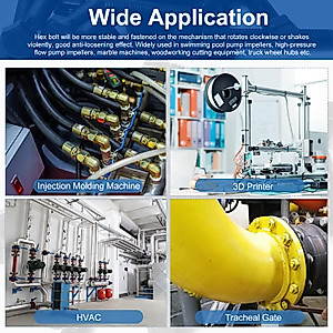 MroMax 2Pcs M12 x 70mm Hex Head Screw Bolt, Carbon Steel Grade 8.8, Black Oxide Finish, Full Thread, Hexagon Head Bolts for Furniture Repair