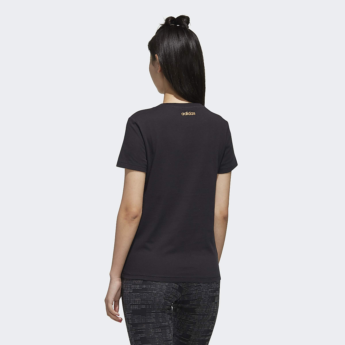 adidas Womenomen E Tee, Black/Copper Metallic, Small