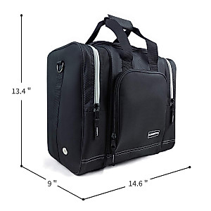 Mangrove Padded Bowling Ball Bag - Fits Shoes, Ball and Accessories (Black)