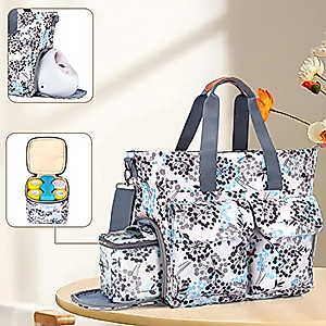Teamoy Breast Pump Bag with Cooler Bag, Breast Pump Storage Tote with Laptop Sleeve (Up to 14") for Working Moms, Compatible with Spectra S1,S2, Medela, Dandelion(Bag ONLY)