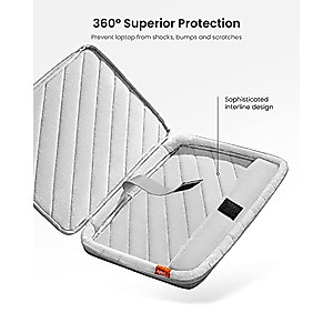 tomtoc 360 Protective Laptop Bag for 14-14.4 Inch, Lightweight Laptop Sleeve with Handle, Front Pocket, Water-Resistant, Durable Case for ASUS, Dell, Lenovo, Acer, HP