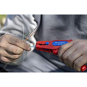 WEICON No. 6-Automatic Wire Stripper/Approval up to 1000 Volt/VDE-Tested/Stripping Tool/Stripping Tool for Round Cables 24-10 AWG (0.2-6 mm squared)