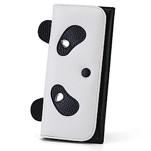 ArtsEye Genuine Leather Cute Panda Envelop Wallet Clutch (Style A)