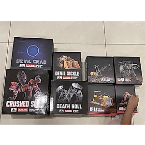 TJAYS Transformer Toys, Studio Series 69 of The Fallen Construction Devastator Scavenger Scrapper Overload Hightower KO Action Figure Robot Model (Color : Full Set (8 Pcs with Box))