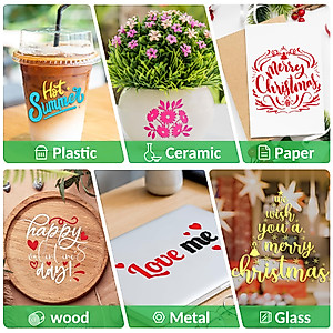 12" x 14FT Pink Vinyl - Pink Permanent Vinyl with PET Backing [Easier Weed Never Residue], Glossy Permanent Adhesive Vinyl for Cutting Machine, Party Decoration, Car Decal, Signs, Scrapbooking