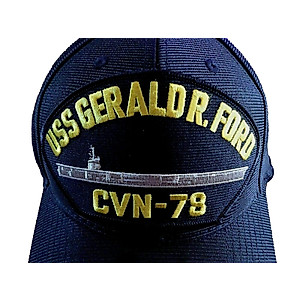 USS GERALD R FORD CVN-78 NAVY SHIP HAT U.S MILITARY OFFICIAL BALL CAP U.S MADE