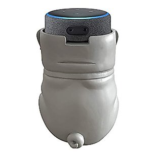 Dekodots Smart Speaker Table Stand (Dog) - Decorative Holder for Amazon Echo Dot or Google Home Mini - Portable Design, No Sound or Microphone Interference - Durable Poly-Resin
