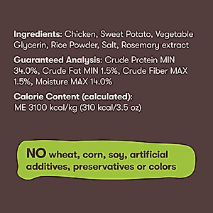 Pet 'n Shape Chik 'n Sweet Potato Stix – Made and Sourced in the USA- Natural Healthy Dog Treats, 14 Ounce