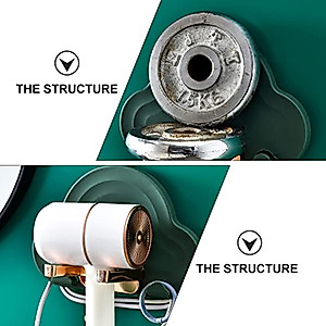 Veemoon Hair Styling Tools Hair Dryer Holder Stand Cloud Shaped Plastic Wall Mount Hair Blow Dryer Hanging Rack Spiral Hair Styling Organizer Collapsible Hangers