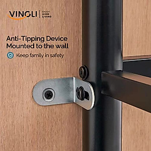 VINGLI Twin Loft Bed with Stairs, Metal Loft Bunk Bed with Safety Guard Rails & Flat Ladder Rung/Rubber Cover for Kids Teens Adults, Black