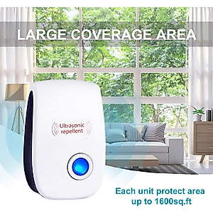 Utrasonic Pest Repeller 6 Pack Pest Control Repellent Indoor for Mosquito,Mice,Roach,Spider,Insects,Rat,Flea