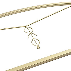 Titunjian Gold Clothes Rack Wedding Dress Display Rack Garment Clothes Hanger Dress Display Strorage Floor-Standing Clothing Rack Organizer