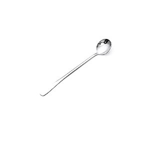 Long Handle Iced Tea Spoon, 7 Inch Stainless Steel Cocktail Stirring Durable Round Head Coffee Stirrers Smooth Teaspoon Bartending Tool Gift for Mothers Mixing Tea Milkshake Latte Cold Drink Party