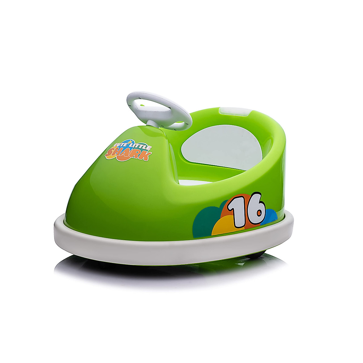 Best Ride On Cars 6 Volt Bumperz Kids Electric Battery Powered Ride On Bumper Car Vehicle with Power Indicator, Anti Collision Bar, and Music, Green