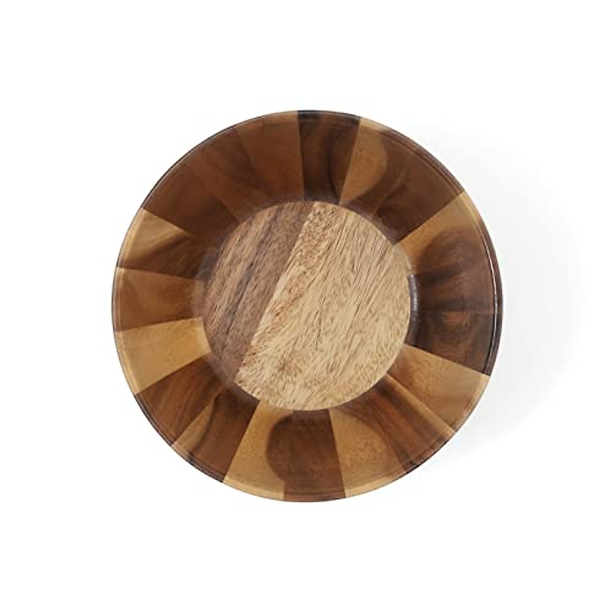 Lipper International 1269 Acacia Sunburst Bowl, Salad-for-Two, 9", Single Bowl