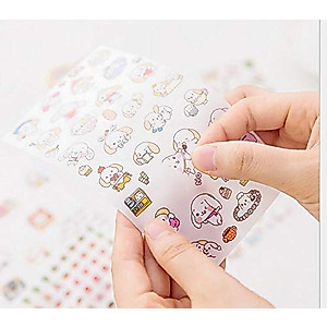 12 Sheets Kawaii Dog Korean Stickers for Kids - Cute Planner Stickers Journal Scrapbooking Stickers for DIY Arts and Crafts,Life Daily Planner,Bullet Journals,Scrapbooks,Calendars (Dog)