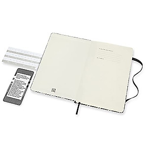 Moleskine Limited Collection Blend Textile Notebook, Hard Cover, Large (5" x 8.25") Ruled, Check, 240 Pages