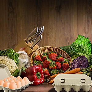 QPEY 25 Pcs Egg Cartons Cheap Bulk, 3x4 Eggs 12 count Pulp Paper Egg Tray Egg Storage Containers Holder for Supermarkets, Kitchen, Vegetable Markets