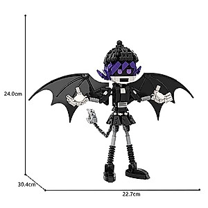 HzrYod Murder Drones Uzi Action Figure Building Block Sets, Popular TV Character Uzi/N/V Anime Model Toys Compatible for Lego Halloween Building Bricks for Fans Kids Aged 6+ (399 Pcs), M0652-23