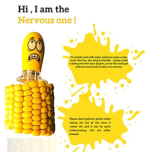 Fumiko's Unique Corn Holders for corn on the cob - 10 PCS/5 corn cob holders set, Fun Faces, interlocking corn holder set making your corn on the cob experience even more entertaining