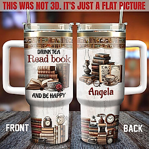 WAZONE Personalized Give Me Coffee To Get Me Started And Jesus Tumbler 40oz with lids Custom Name Stainless Steel Tumblers Birthday Christmas Gifts for Coffee Lovers Women Men