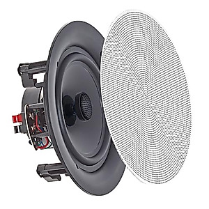 Vaiyer Set of 6 Frameless 5.25 Inch 8 Ohm 175 Watts Speakers, Flush Mount in-Wall in-Ceiling 2-Way Mid Bass Woofer Speaker - Perfect for Home, Office, Kitchen, Living Room
