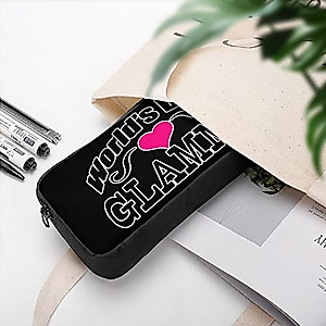 World's Best Glamma Pencil Case Stationery Pen Pouch Portable Makeup Storage Bag Organizer Gift