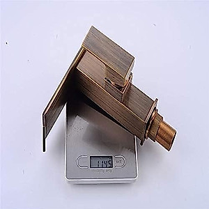 NANZU Kitchen & Bath Fixtures Taps Faucet, Basin Waterfall Faucet Copper Faucet Antique Hot and Cold Basin Faucet Under Counter Basin Faucet