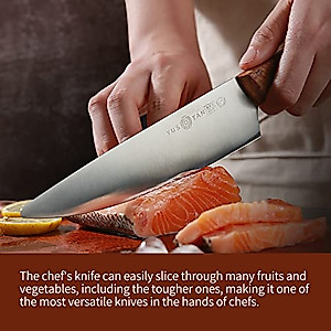 YUSOTAN Santoku Knife-Chef Knife,Multi-Designed Handles In Various Materials (Rosewood Chef Knife-7 inch)