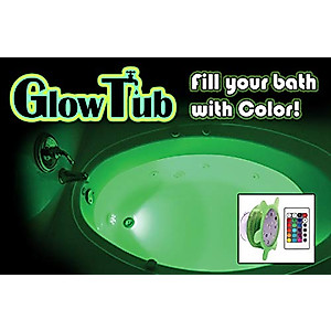 GlowTub Underwater Remote Controlled LED Color Changing Light for Bathtub or spa - Battery Operated