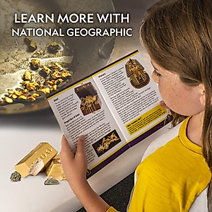 NATIONAL GEOGRAPHIC Fool’s Gold Dig Kit – 12 Gold Bar Dig Bricks with 2-3 Pyrite Specimens Inside, Party Activity with 12 Excavation Tool Sets, Great Stem Toy for Boys & Girls or Party Favors