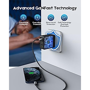 Yoocas 140W USB C Charger,MacBook Pro Charger with Gan+3-Port PD3.1,Laptop Foldable Wall Charger for Dell,Lenovo,Chromebook, Tablets, MacBook Air, iPad Pro, Galaxy S22/21, iPhone 15/14/Pro, Pixel.