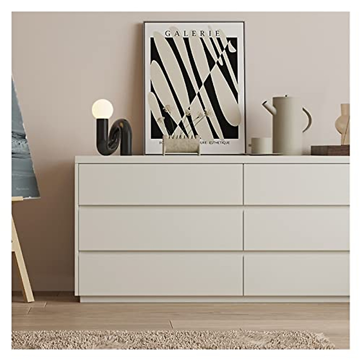 Dressing Table Bedroom Dressing Table Storage Cabinet Combination One Makeup Table Makeup Mirror Makeup Chair Set Removable Telescopic Mobile Cabinet Vanity Desk (Color : Square Stool, Size : 160cm