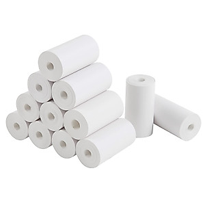Kids Instant Camera Refill Print Paper, 12 Rolls Photo Print Thermal Paper Rolls Instant Print Camera Refill Paper For More Kid's Instant Camera White, 2.25×1.2 inches