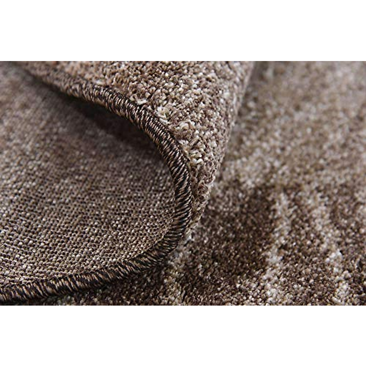 Unique Loom Del Mar Collection Area Rug-Transitional Inspired with Modern Contemporary Design, 6 ft x 6 ft, Light Brown/Beige