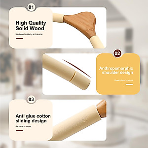 ZUDKSUY Pack of 2 Adjustable T-Shape Clothes Display Rack Children's Clothing Clothes Rack Thickened Chassis Shirt Rack Retractable Size (16"~28") Khaki Metal Hanger