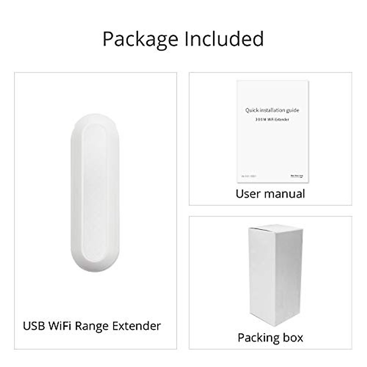 TUOSHI USB WiFi range Extender, Portable 300M Dual Antenna USB WiFi Signal Range Extender Booster Wireless Router Repeater AP Amplifier IEEE802.11 b/g/n