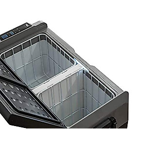 Alpicool T60 Dual Temperature Control Portable Refrigerator 63 Quart Compact Fridge Mini Freezer -12/24V DC and 110-240V AC