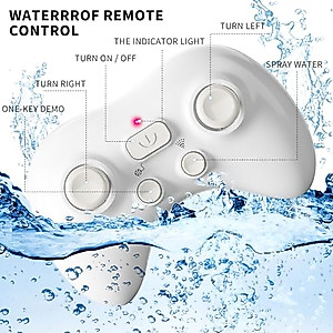 2.4Ghz Remote Control Whale Shark Toys for Boys Kids, 1:18 Scale High Simulation Whale Shark for Pool, Electric RC Whale Shark Fish Toys with Light & Spray Water Function for 4 5 6 7 8 9 Year olds Kid