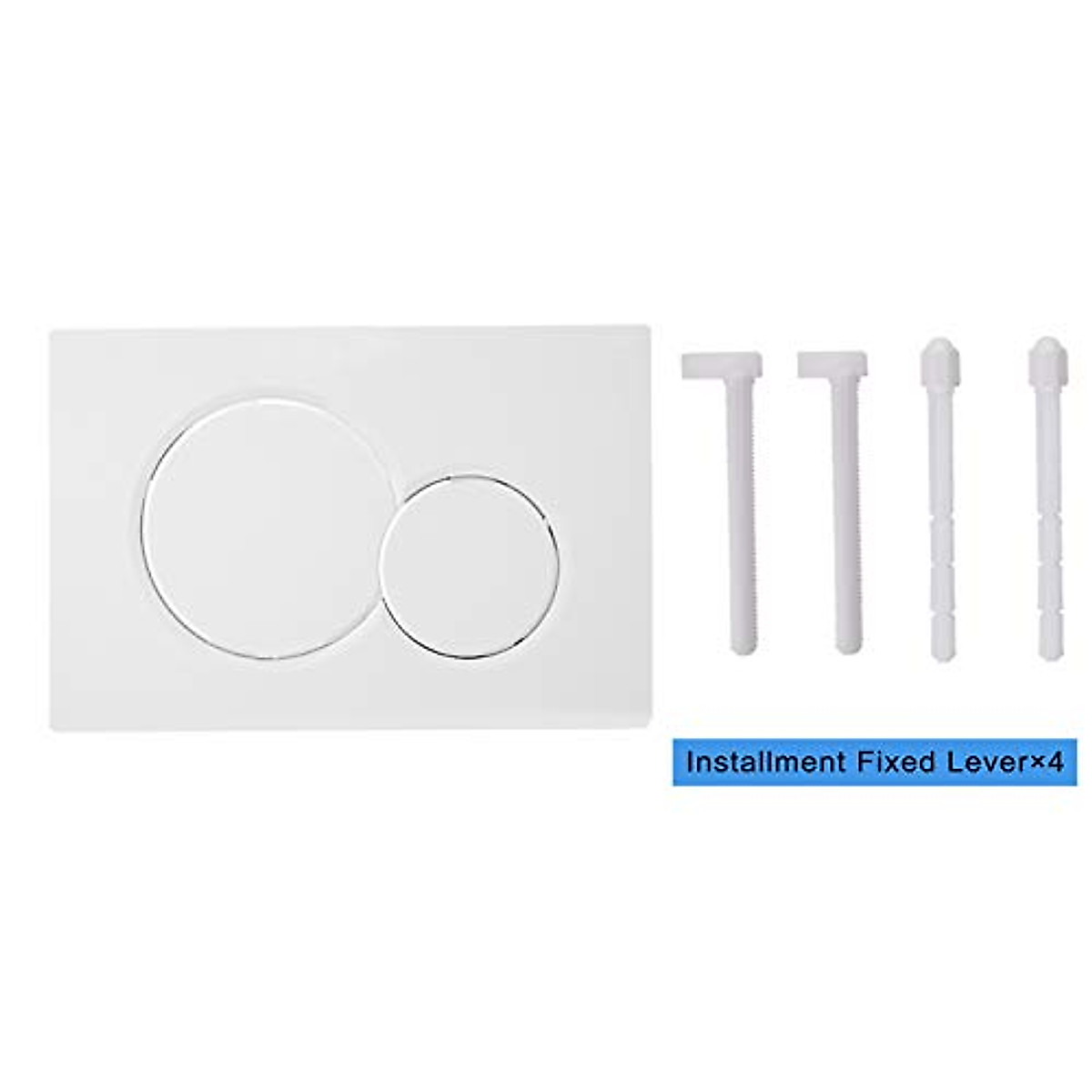 Dual-Flush Actuator Plate for Concealed Cisterns Alpine White Compatible with Geberit 115.770.11.5