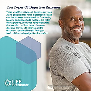 Life Extension Enhanced Super Digestive Enzymes & Probiotics -Friendly Digestive Health Formula For GI Balance - Plant-Based Diet Aid - Non-GMO, Gluten-Free - 60 Vegetarian Capsules