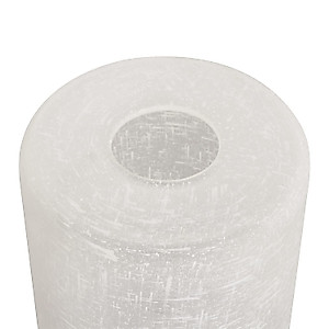 Anmire 2 Pack White Frosted Glass Lamp Shade, Cylinder Light Fixture Replacement Globe or Cover with 1-5/8-Inch Fitter for Pendant Light Chandelier Wall Sconce G0099