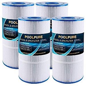 POOLPURE Replacement for Pool Filter Hayward CX480XRE, PA56SV-PAK4, Ultral-A4, Unicel C-7458, Filbur FC-1223, FC-6420, Hayward SwimClear C2020, C2025, 4X56 sq. ft. Filter Cartridge