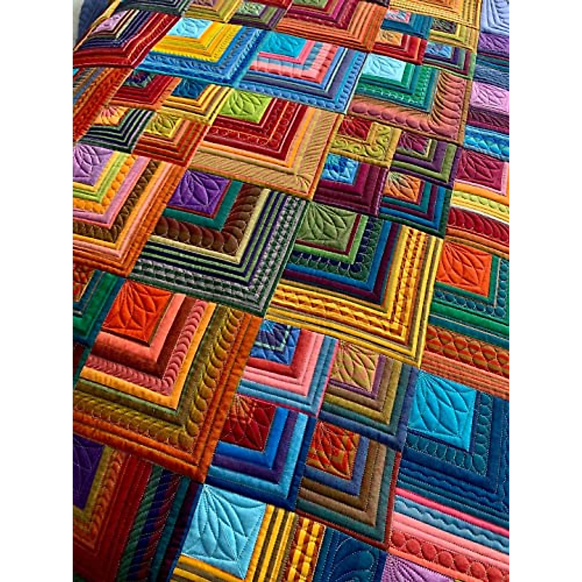 50pcs 10 x 10 inch Multicolor Cotton Fabric Bundle Squares for Quilting Sewing, Precut Fabric Squares for Craft Patchwork